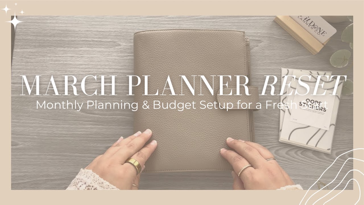 March Planner Reset | Monthly Planning & Budget Setup for a Fresh Start ...