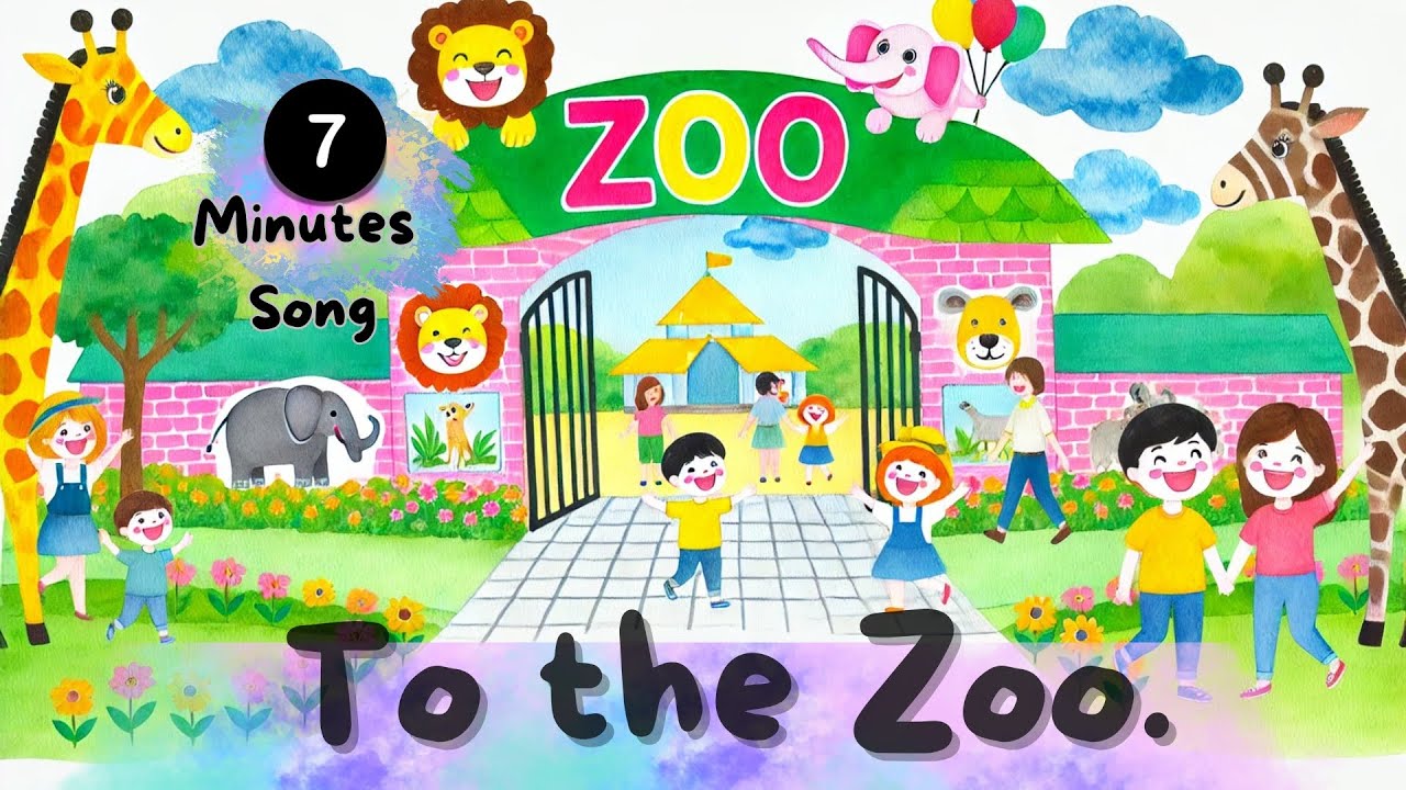 To The Zoo | Sing & Learn Zoo Animals song for kids | BooBooABC | # ...