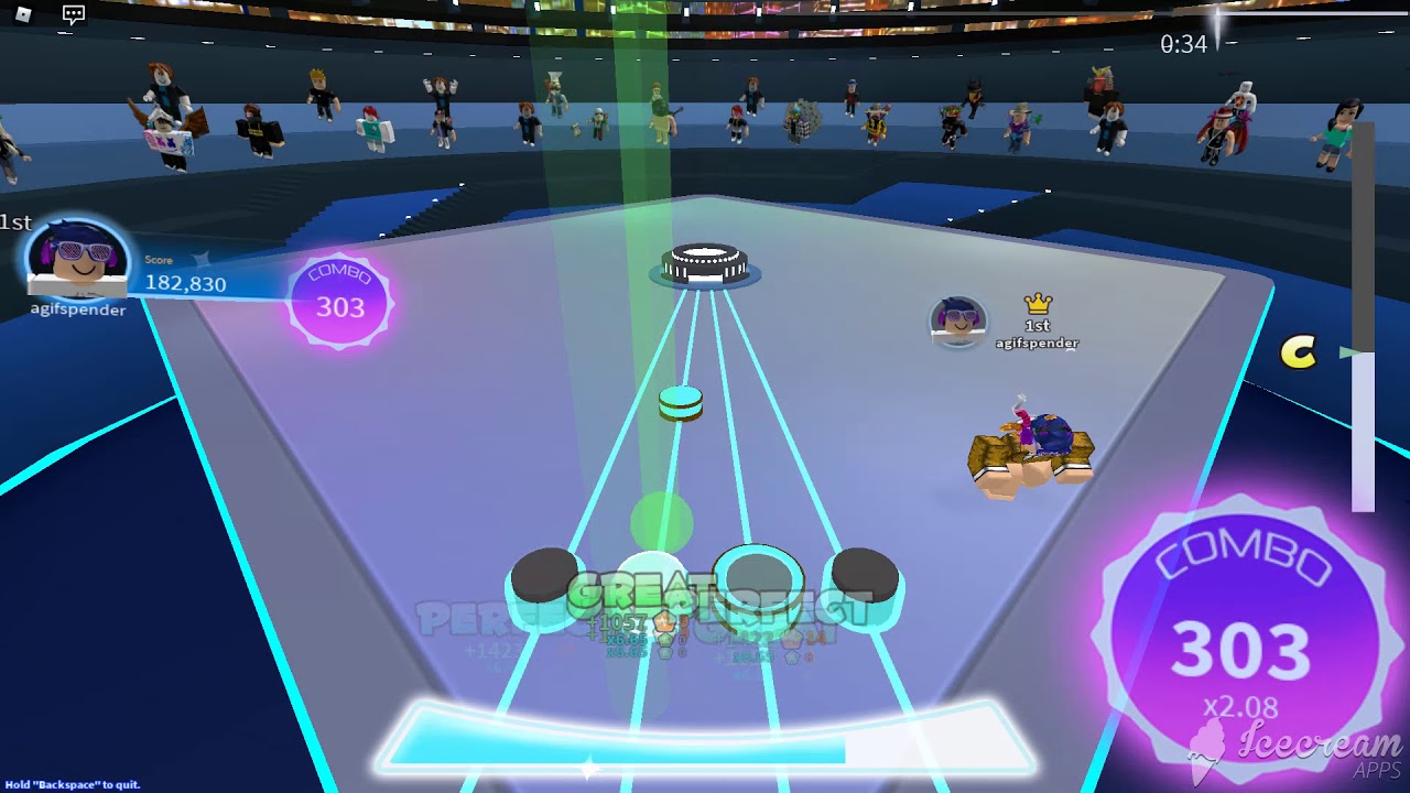 Roblox robeats gameplay - YouTube