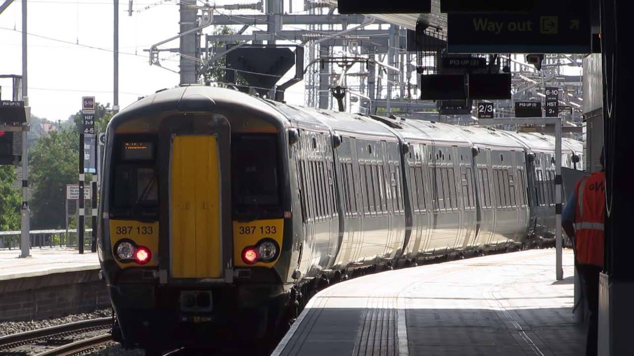 GWR Class 387 149-387 Departures Reading for London Paddington - YouTube