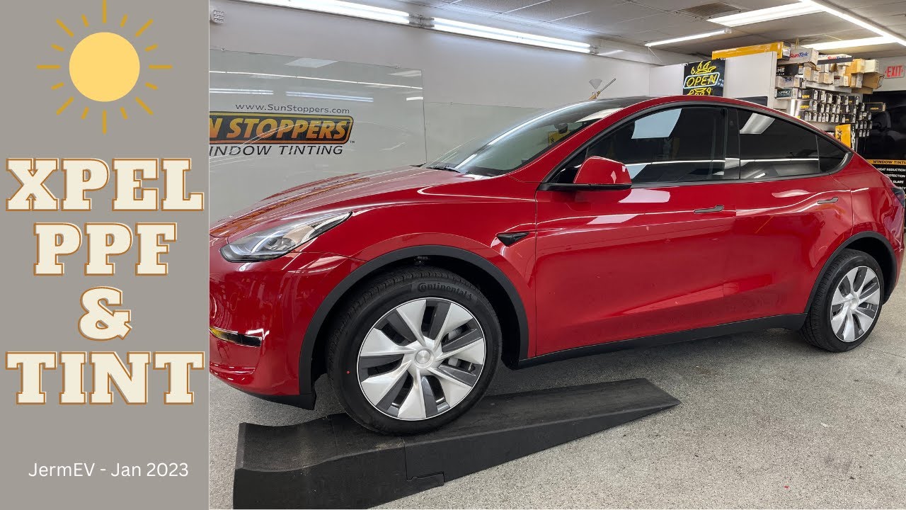 New 2023 Model Y FIRST Step: XPEL Paint Protection Film & Tint - YouTube