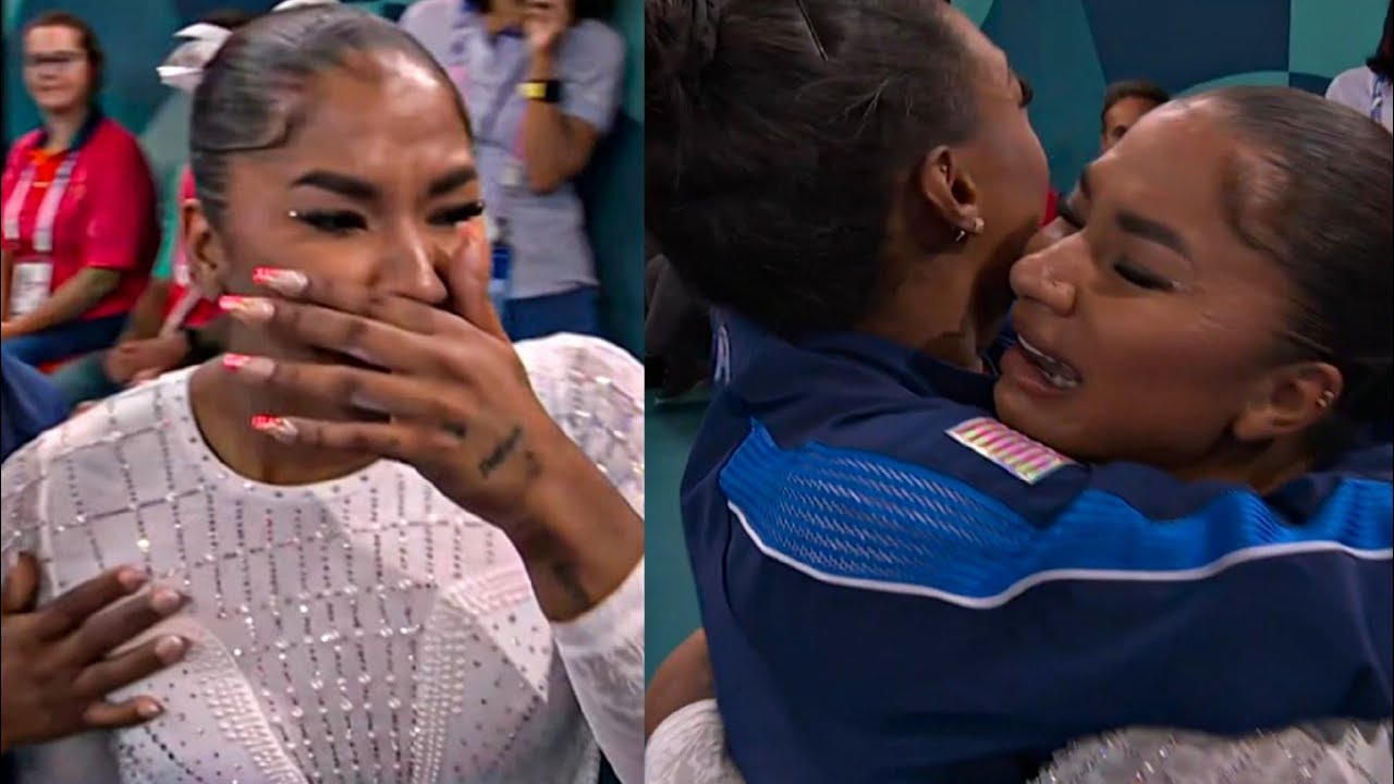Jordan Chiles Got Emotional And Hugged Simone Biles After Winning