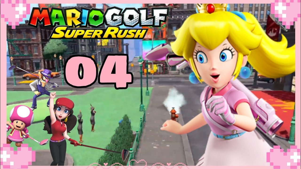 💗 Mario Golf Super Rush (New Donk City) - peach gameplay 💗 - YouTube