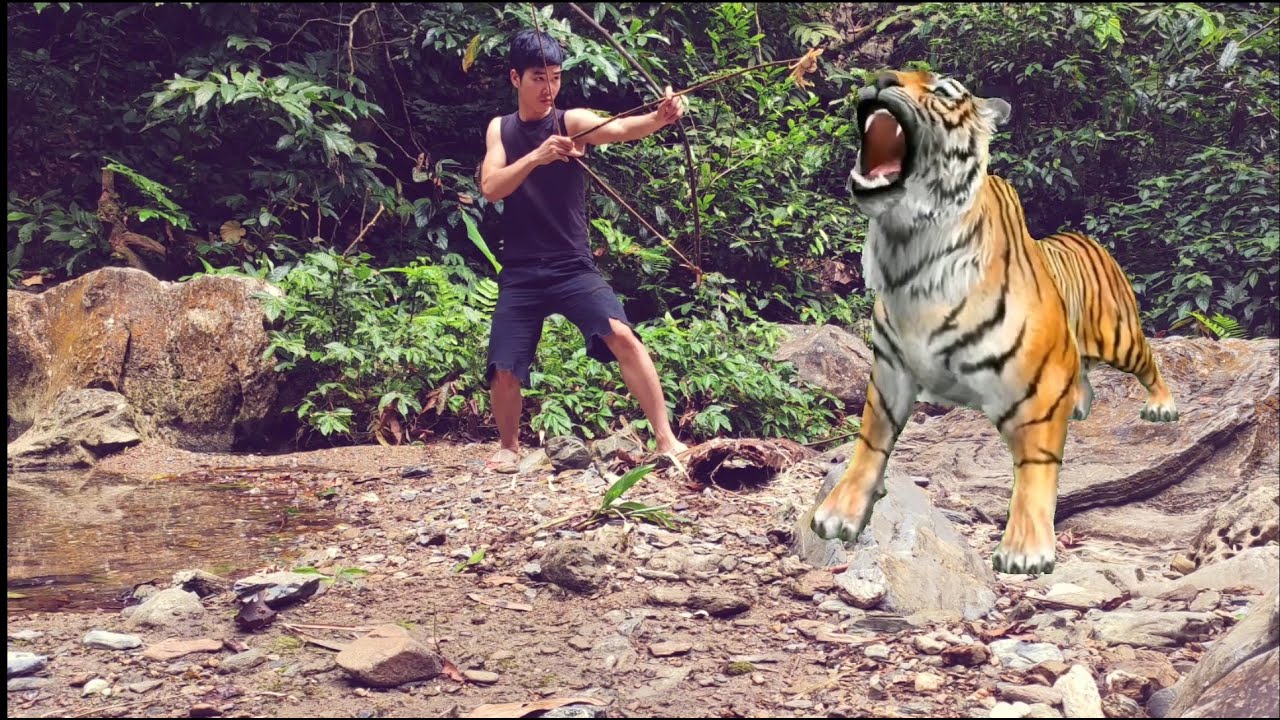 Primitive instincts built tools against predators - YouTube