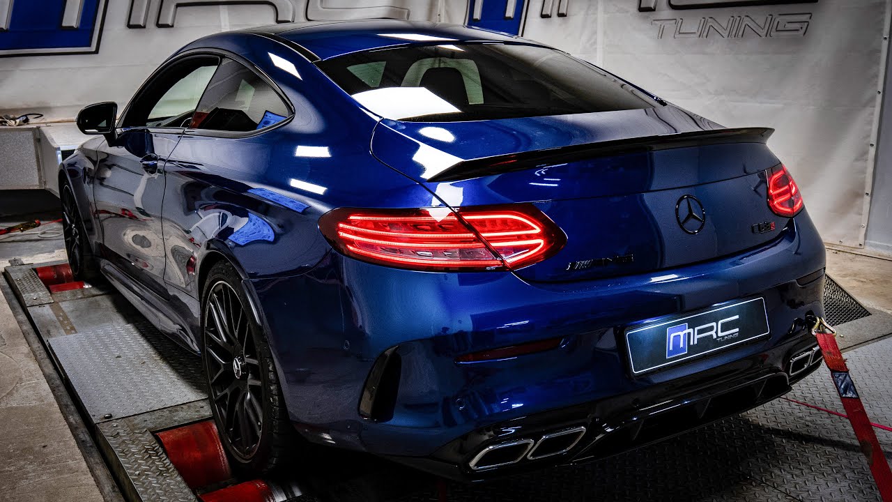 Mercedes-AMG C63S - MRC Stage 2 + pops&bangs - YouTube