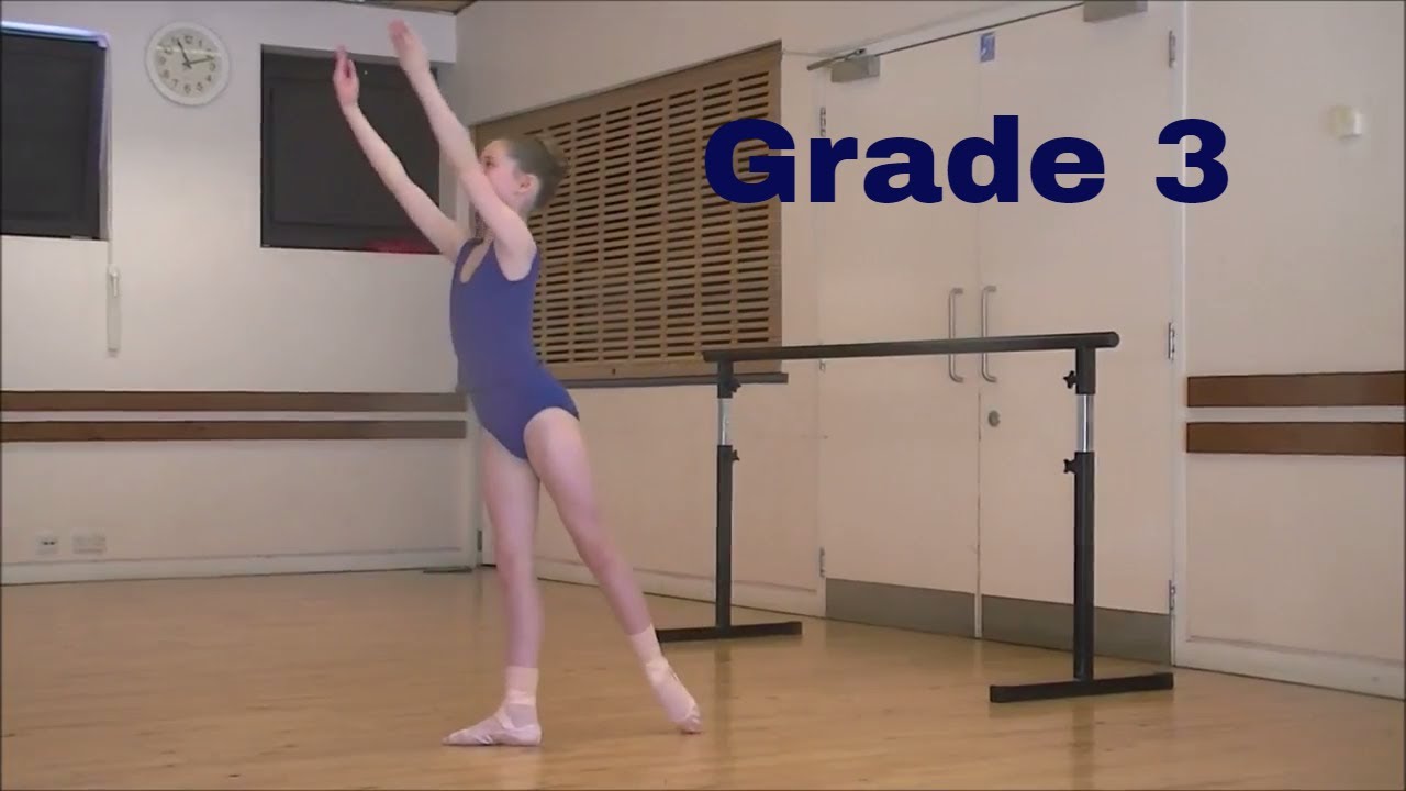 Grade 3 Ballet RAD, Transfer of weight, Centre, 9 years - YouTube