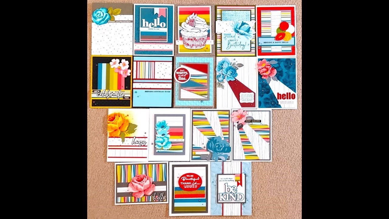 Using Patterned Paper | FREE Templates & Card Sketches | Make 17 cards ...