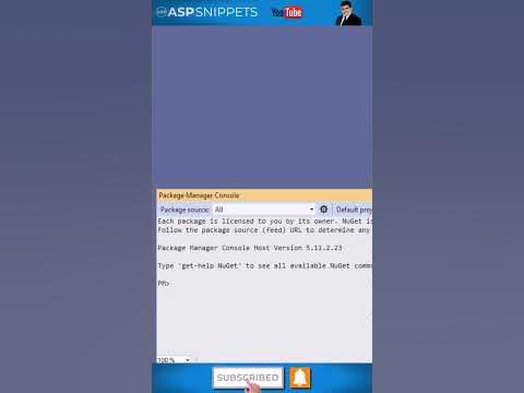 Install Microsoft.AspNet.Web.Optimization package from Nuget - YouTube