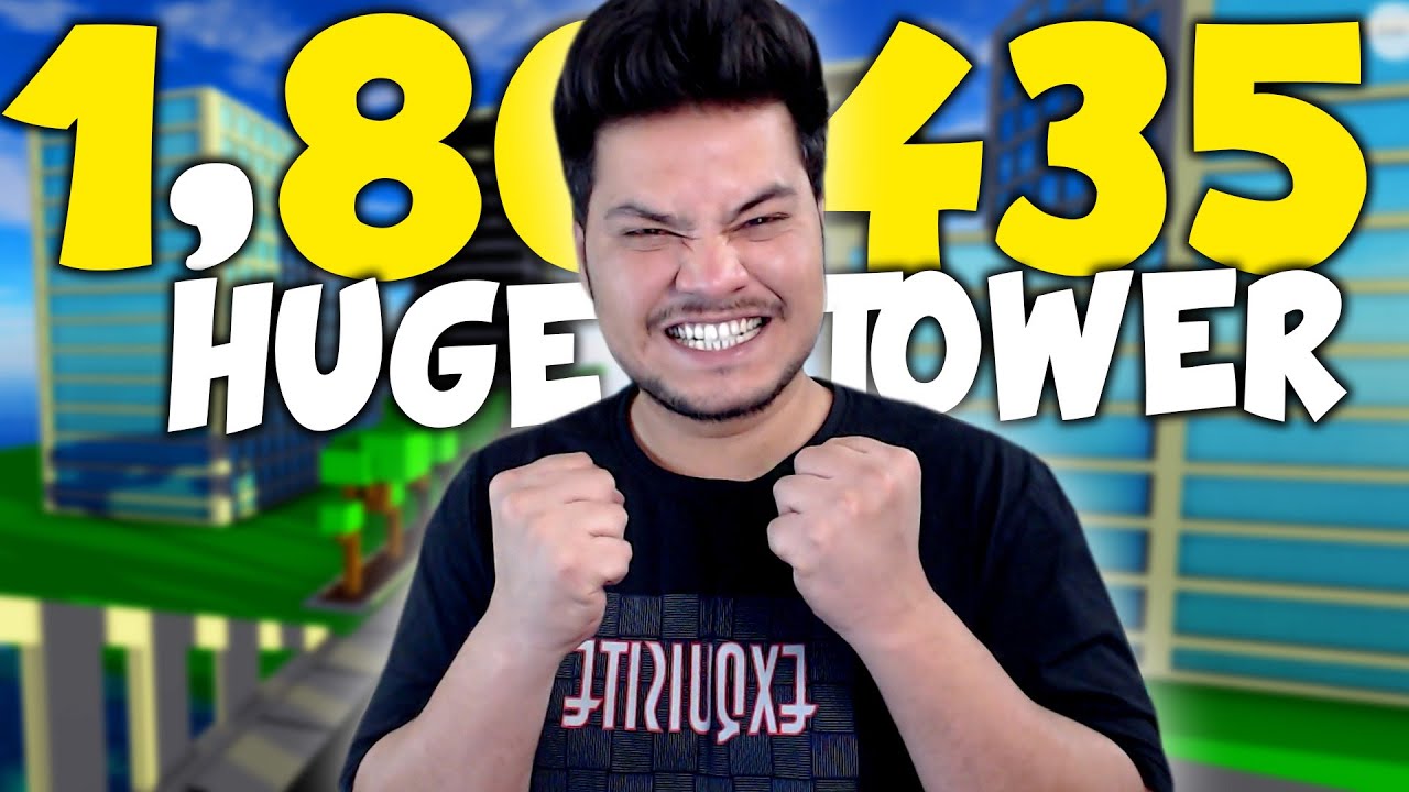 BUILDING 1,86,435 FOOT TALL TOWER - 1 BLOCK EVERY SECOND - ROBLOX - YouTube