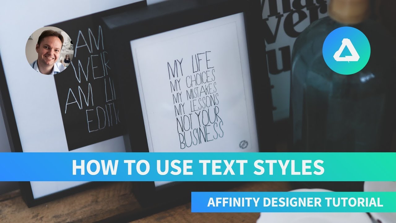 How to Use Text Styles - Affinity DesignerTutorial - YouTube
