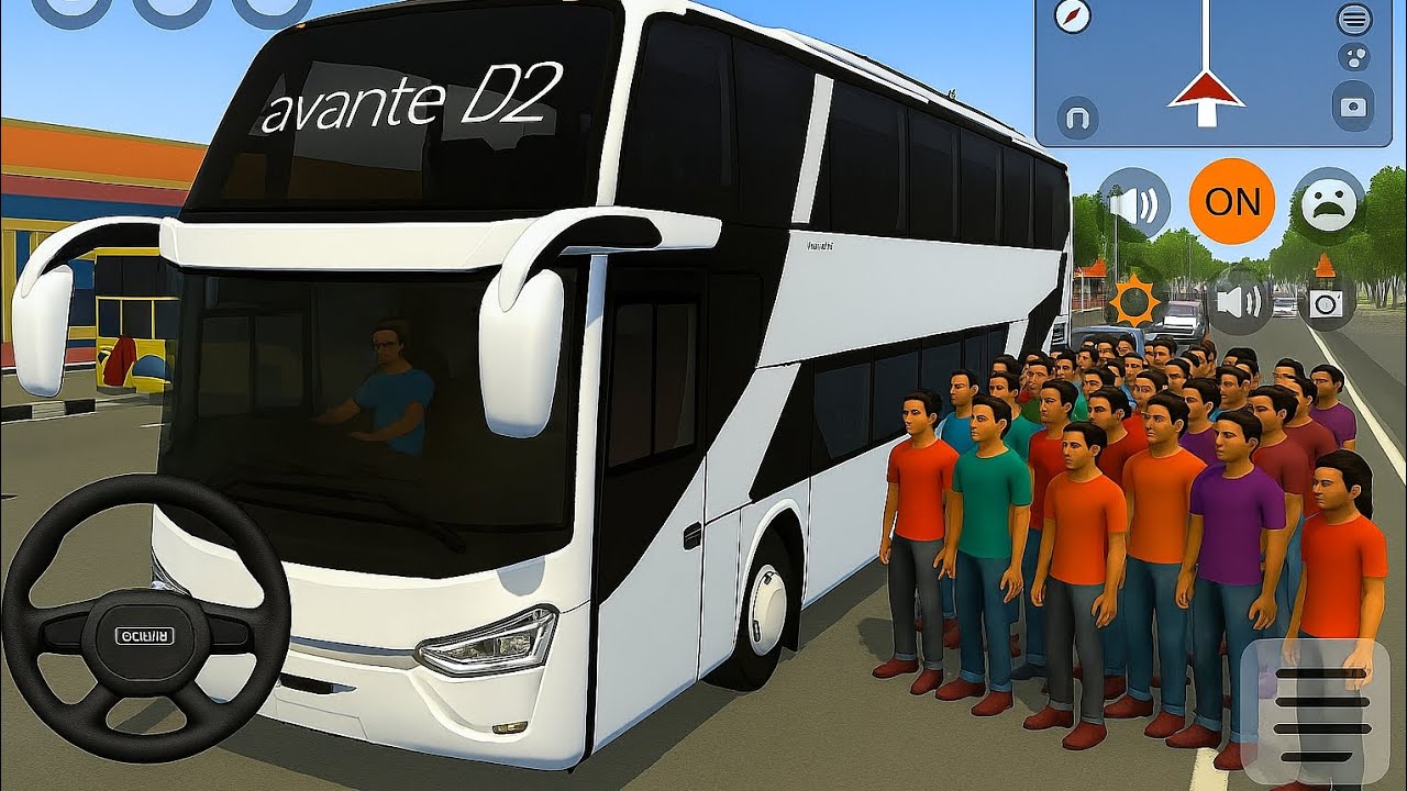 CRAZY DOUBLE DECKER BUS AVANTE D2 SCANIA | BUS SIMULATOR INDONESIA# ...