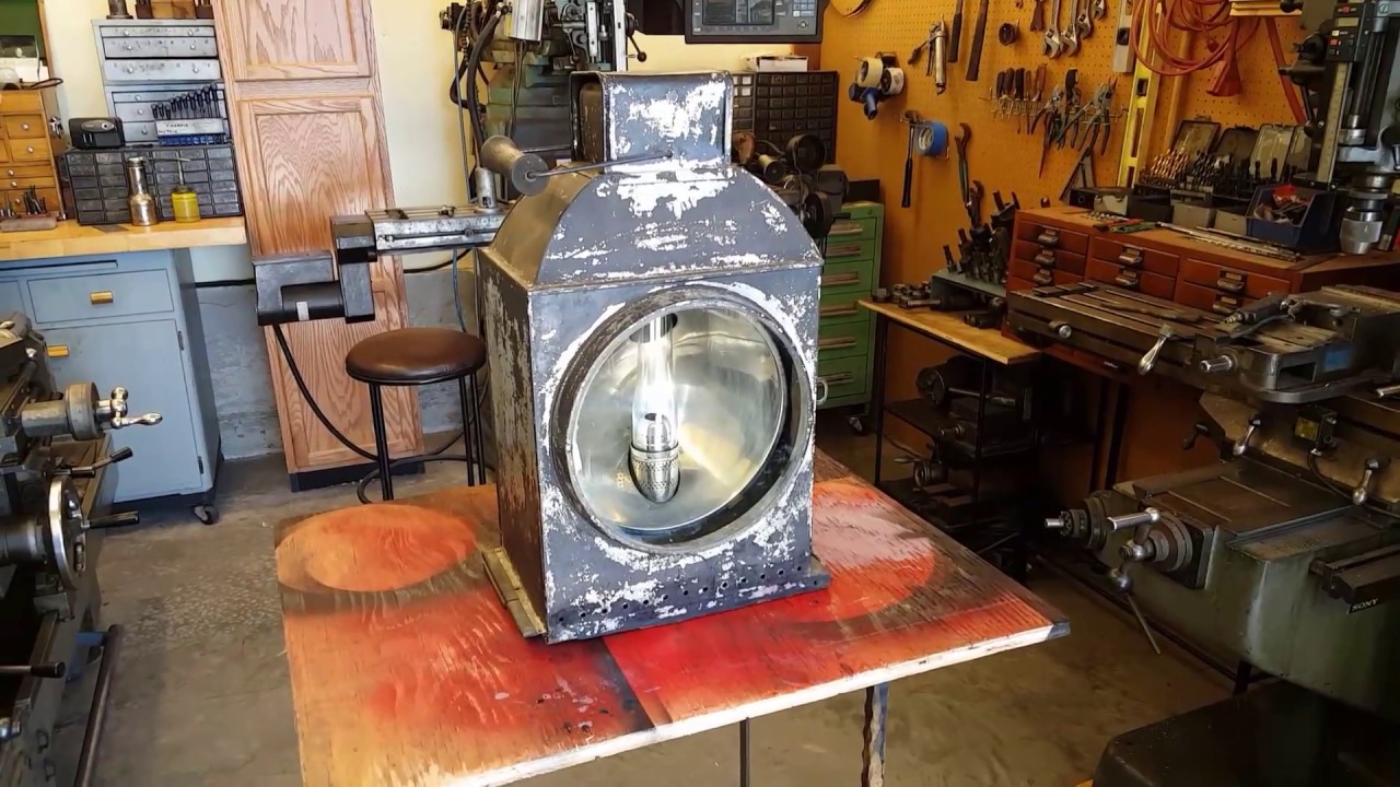 Steam Engine Headlight Tractor Locomotive boiler gauge - YouTube