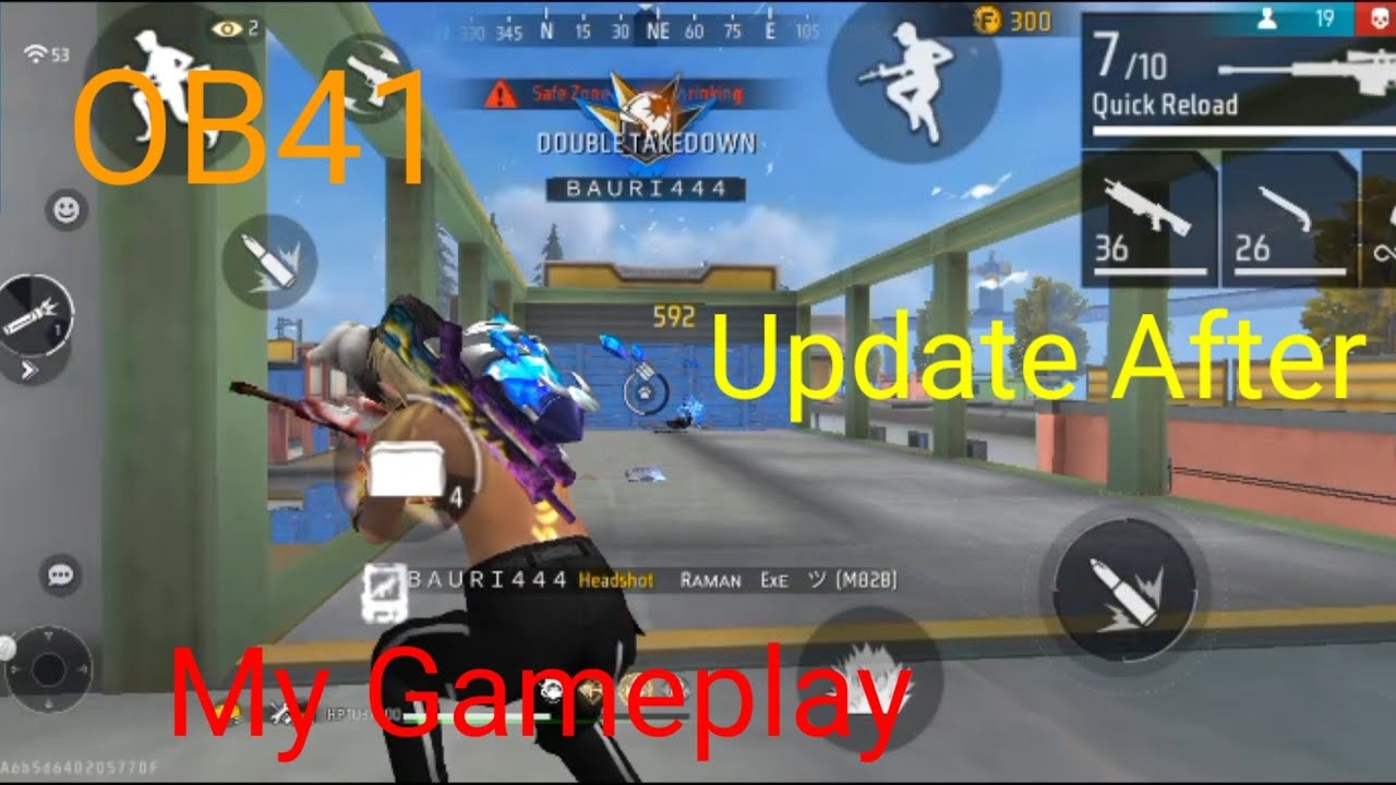 My Gameplay After OB41 Update/Free Fire Max/Bauri Gaming 94 - YouTube