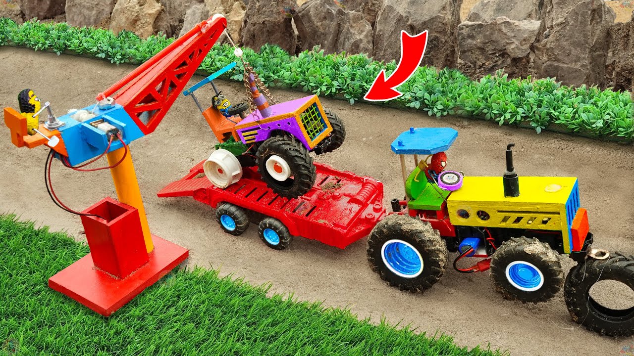 Top diy tractor making mini Construction Vehicle rescue tractor | diy ...