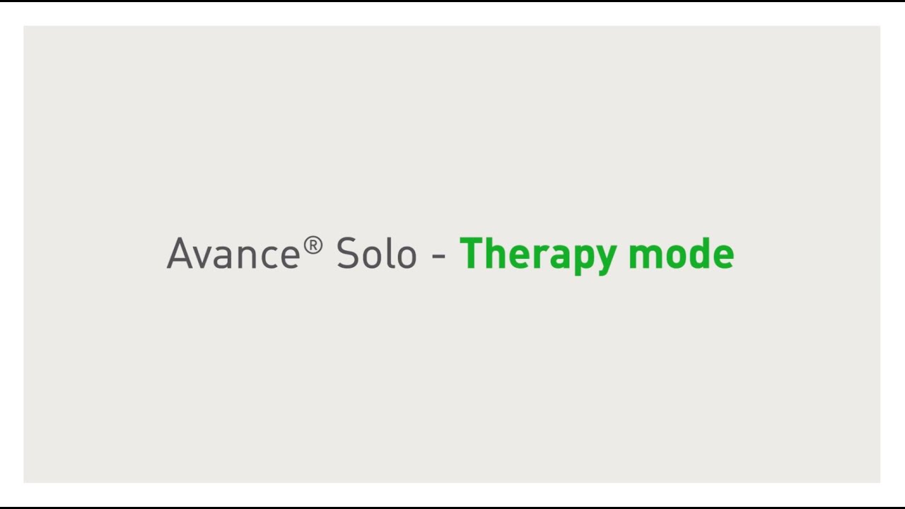 Avance Solo - Therapiemodus - YouTube