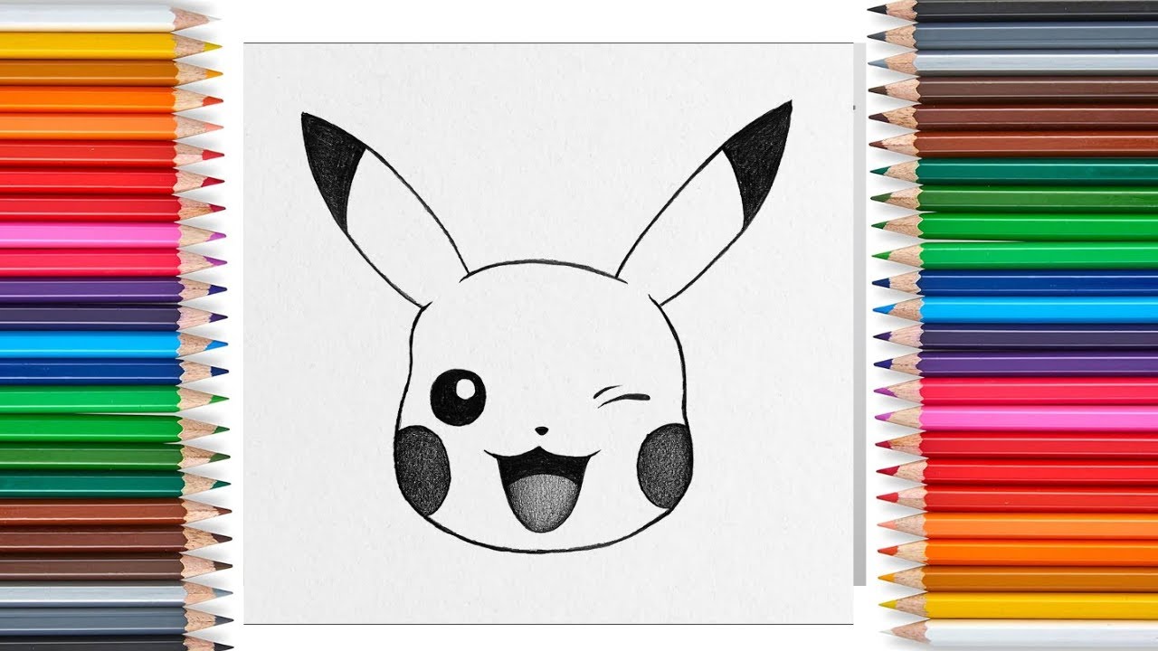 How to Draw a Simple Cute PICCHU - YouTube