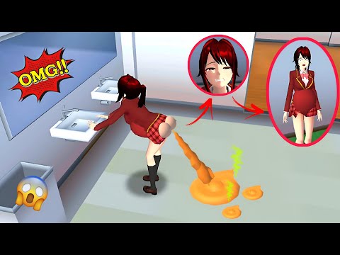 RINA PERUTNYA BESAR DI SEKOLAHAN!? 😱KEBELET EEK DI KAMAR MANDI!? SAKURA SCHOOL SIMULATOR