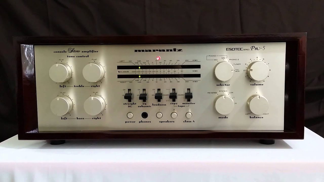 Marantz Pm-5 - YouTube