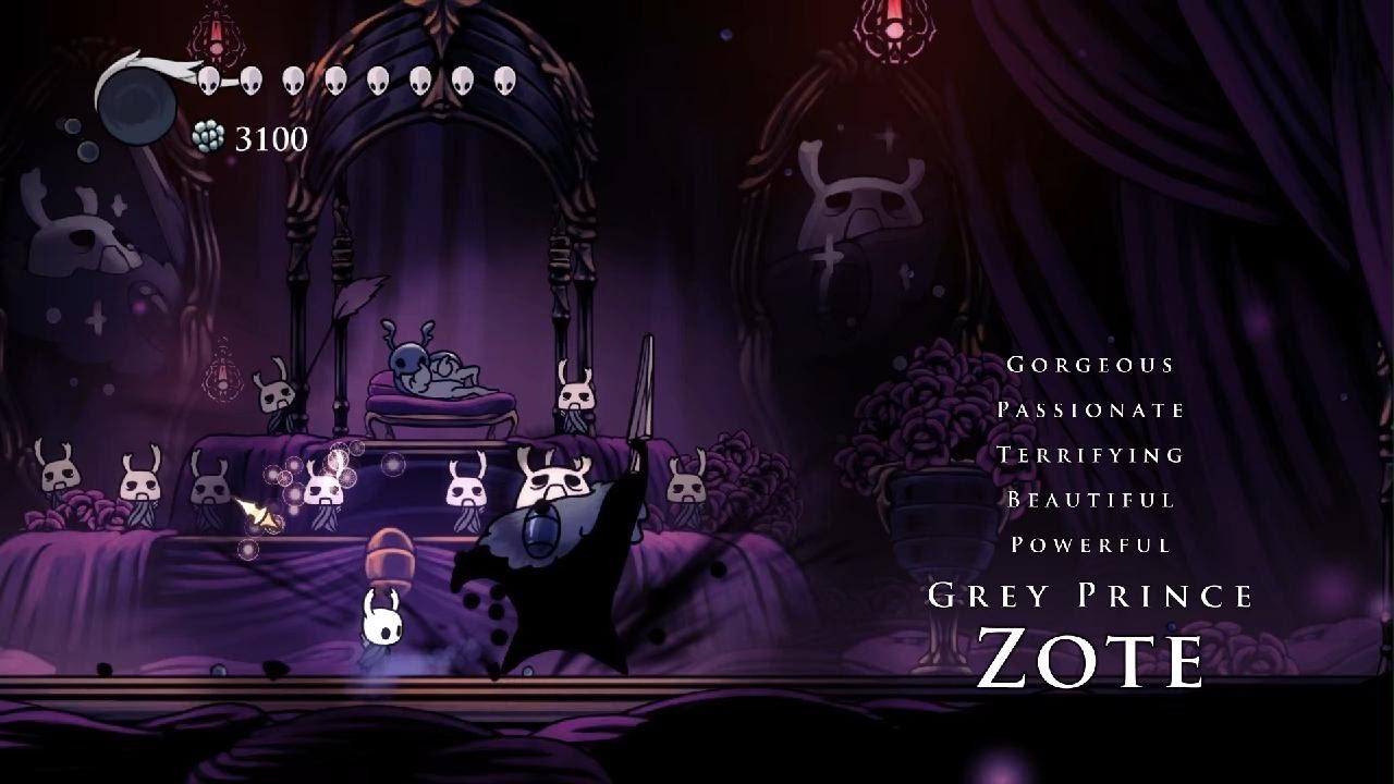 Hollow Knight vs Grey Prince Zote (Gorgerous, Passionate, Terrifying ...