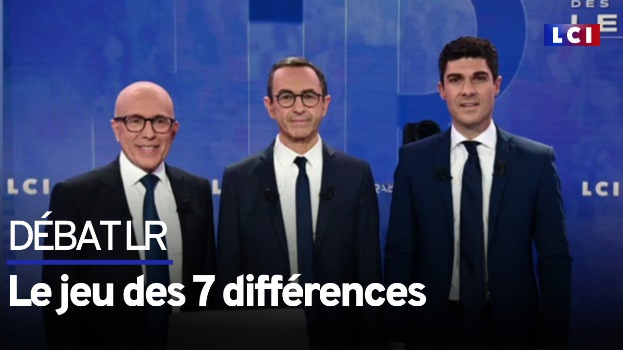 Débat LR : Le jeu des 7 différences - YouTube