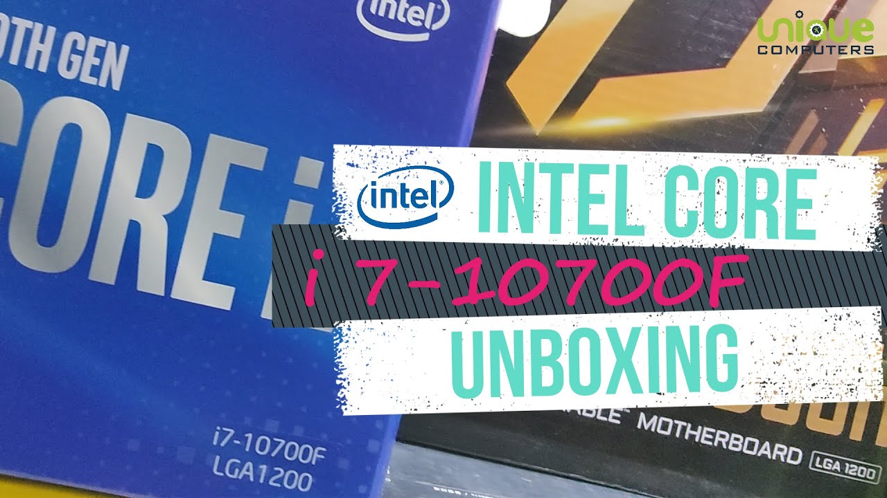 UNBOXING Intel Core i7-10700F - YouTube