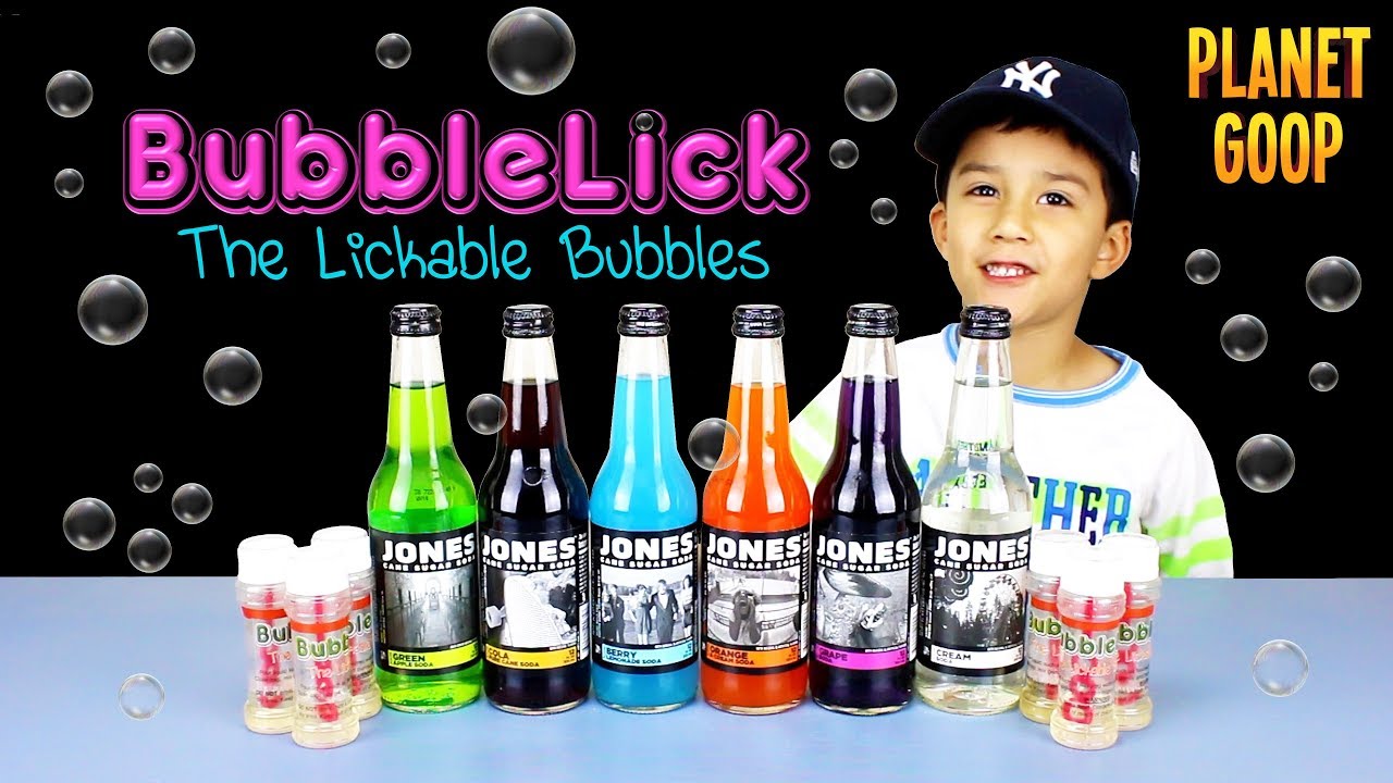 Blowing bubbles with Bubblelick - Planet Goop Youtube Kids - YouTube