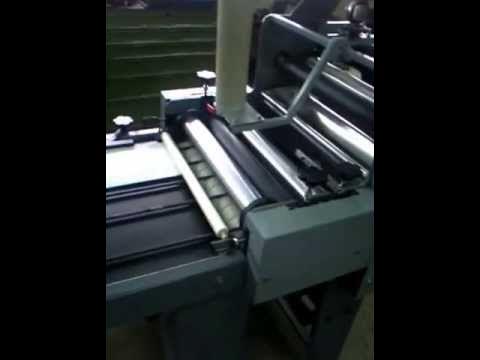 Plastificirka papira i kartona na hladno - YouTube