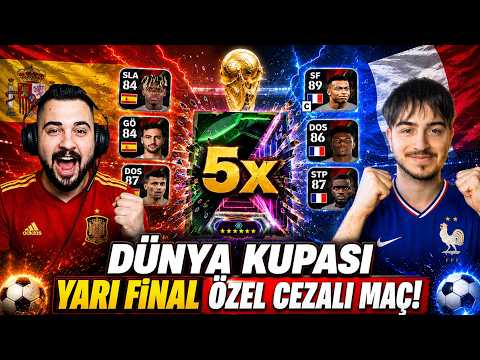 İSPANYA - FRANSA Dünya Kupası Yarı Finali Özel Maç! 🔥 5 Epik/Show-Time Silme Cezalı! w/TOLGA