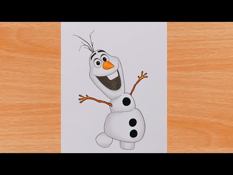 Frozen - OLAF | Easy Step by Step | How to Draw Olaf from Frozen
