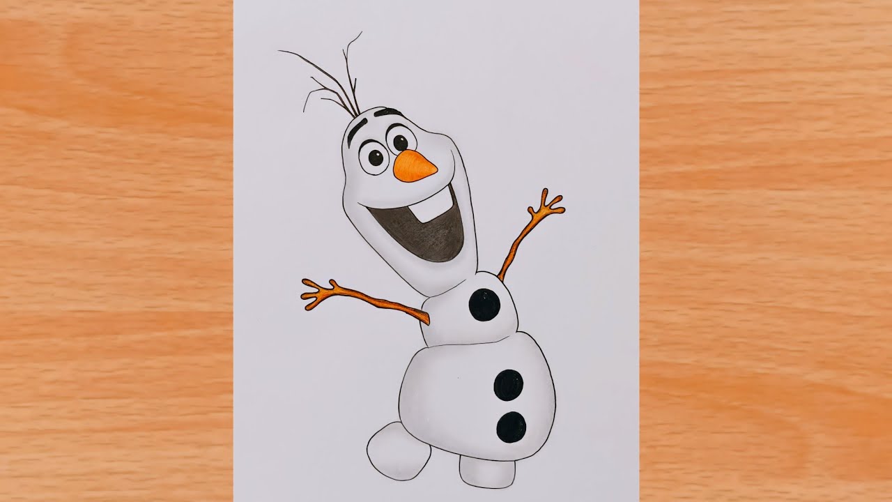 Frozen - OLAF | Easy Step by Step | How to Draw Olaf from Frozen - YouTube