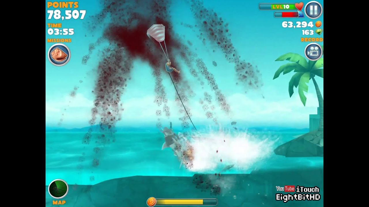 Hungry Shark Evolution Mako Shark with Jetpack Gameplay ★iPhone iPad ...