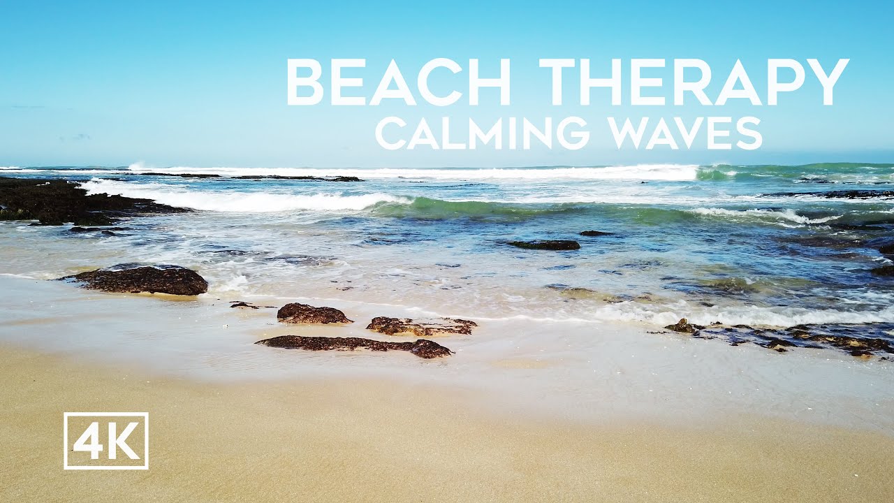 Beach Therapy - Calming Waves (Loopable 4k Nature Screensaver) - YouTube