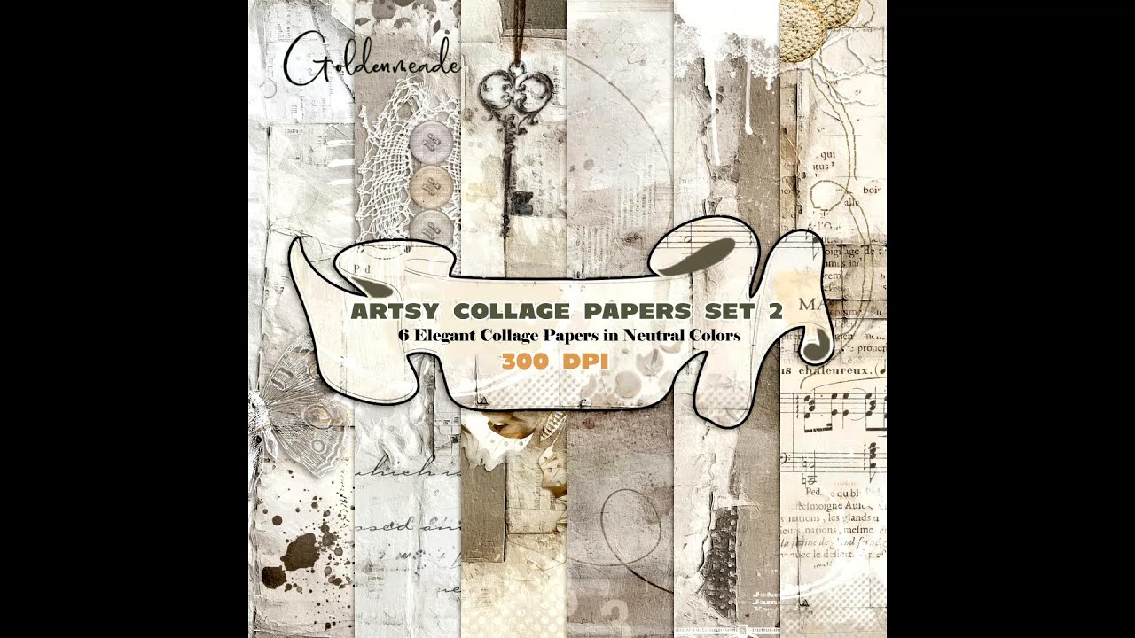 Neutral Collage Papers #2 - YouTube