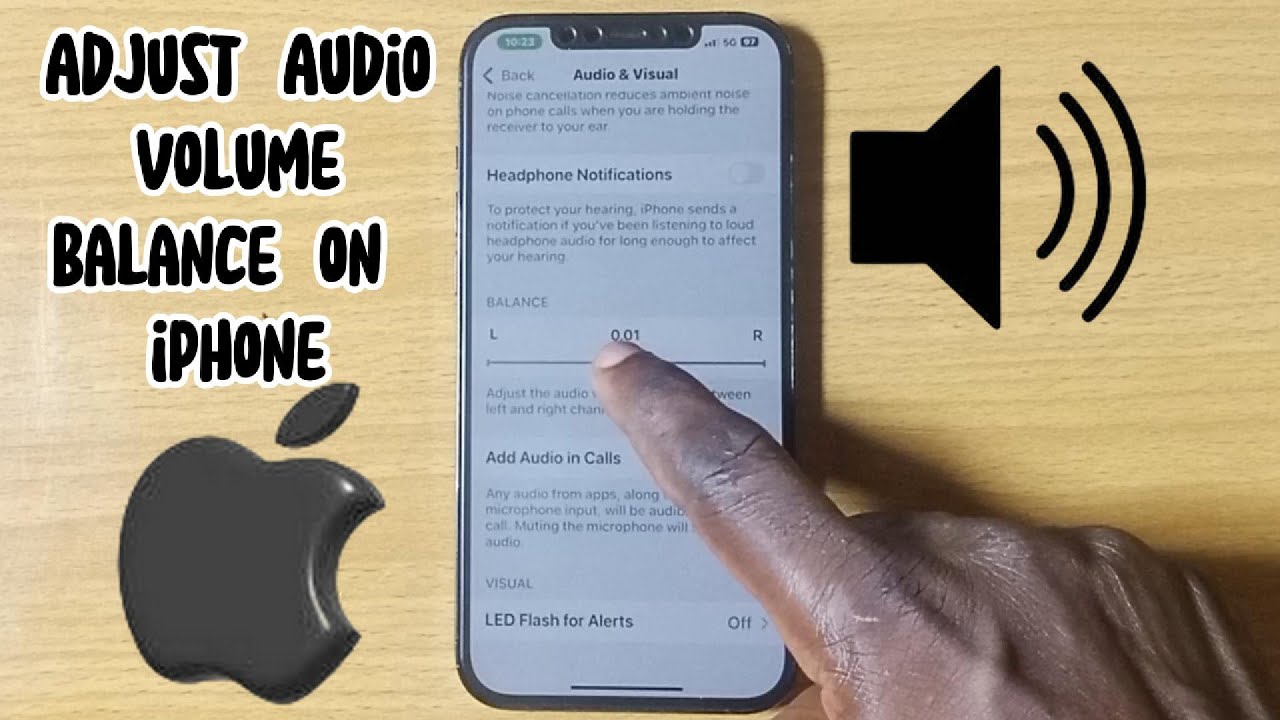 How to Adjust Audio Volume Balance on iPhone - YouTube