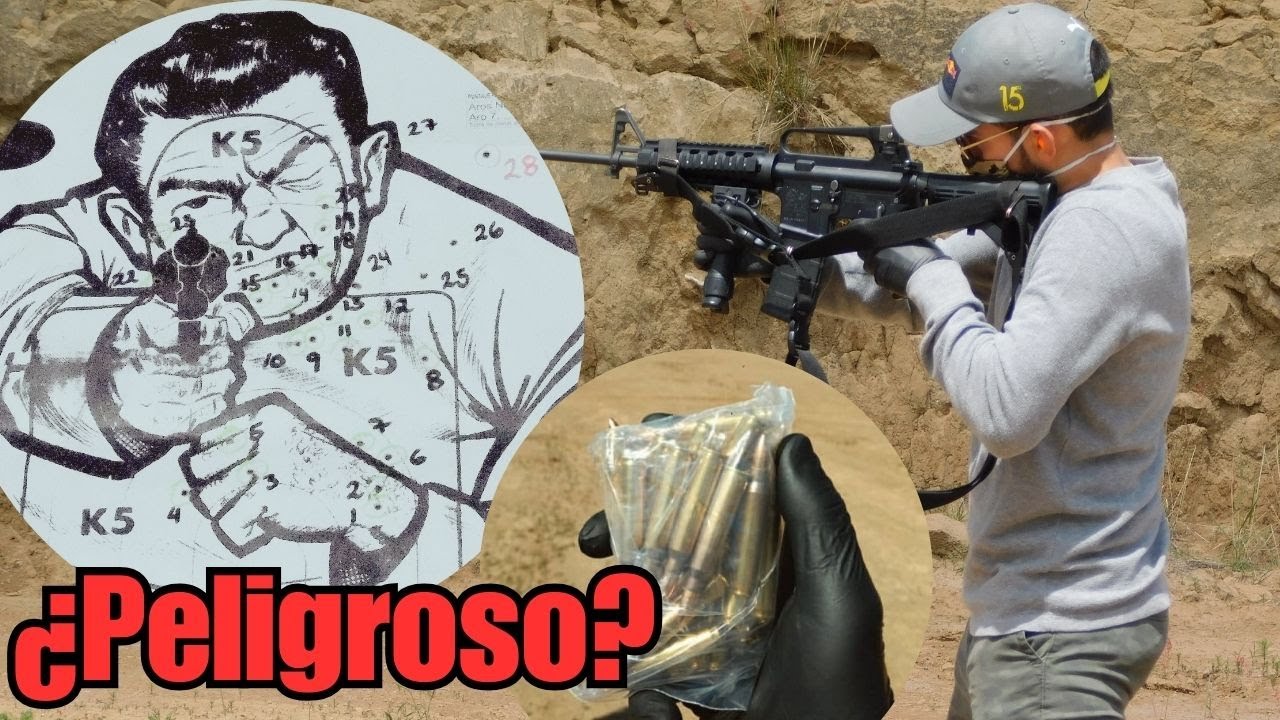 DISPARANDO UN ARMA REAL (RIFLE DE ASALTO M4) - YouTube