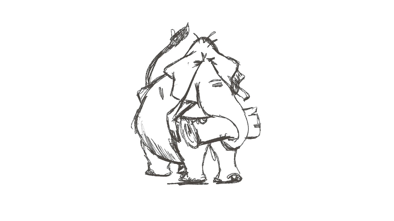 how to draw an Elephant step by step | Elephant Drawing - YouTube