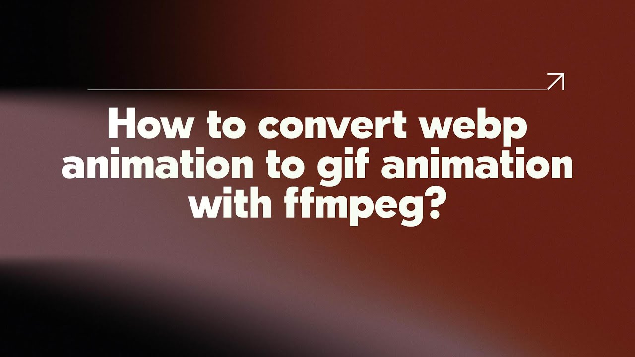 How to convert webp animation to gif animation with ffmpeg? - YouTube