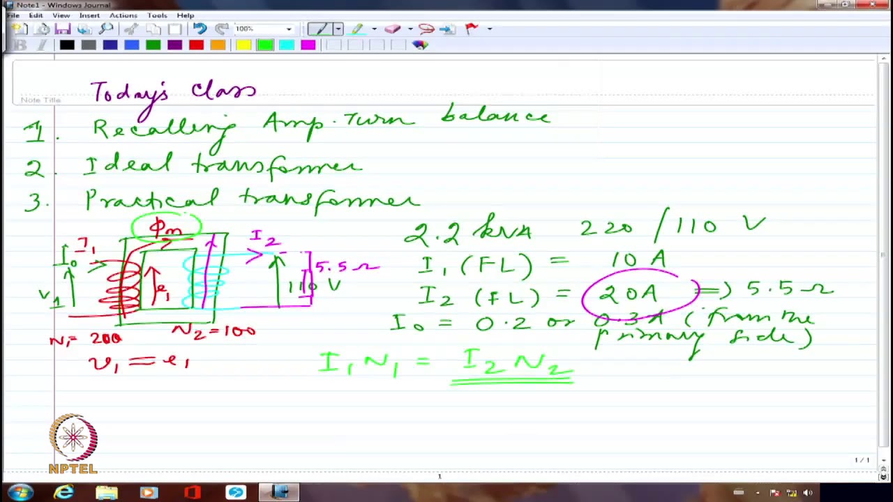 Transformers -Amp-Turn Balance, Ideal and practical transformers - YouTube