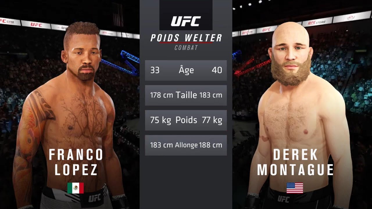 UFC 4 | Franco Lopez vs Derek Montague | Welterweight | BL studio 5 ...