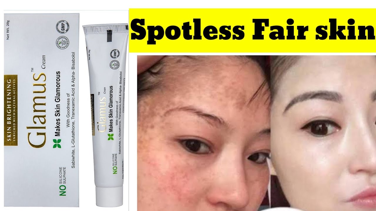 बेदाग गोरा चेहरा पाएं मिनटों में | Glamus skin brightening cream ...