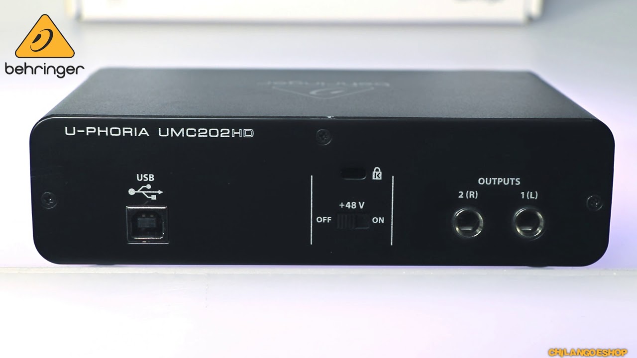 INTERFAZ DE AUDIO USB BEHRINGER UMC202HD CHILANGOESHOP - YouTube