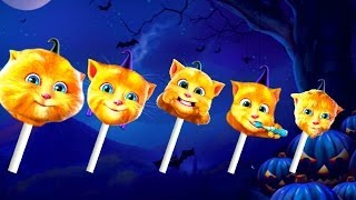 Cake Pop Finger Family Collection Kids Song with Ginger Cat Talking ...