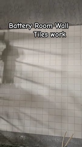 Battery Room Wall Tiles work at the site #construction #civilguruji ...