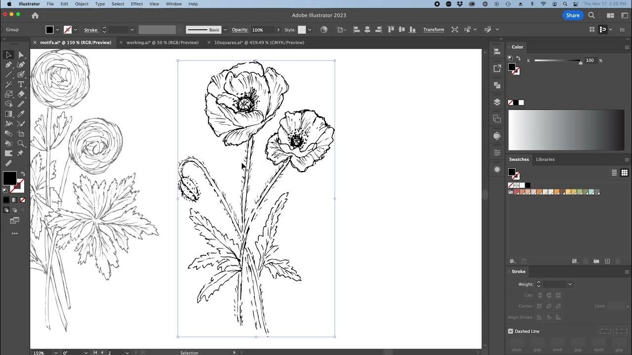 Vectorize your ink drawings in Adobe Illustrator: preserve detail ...