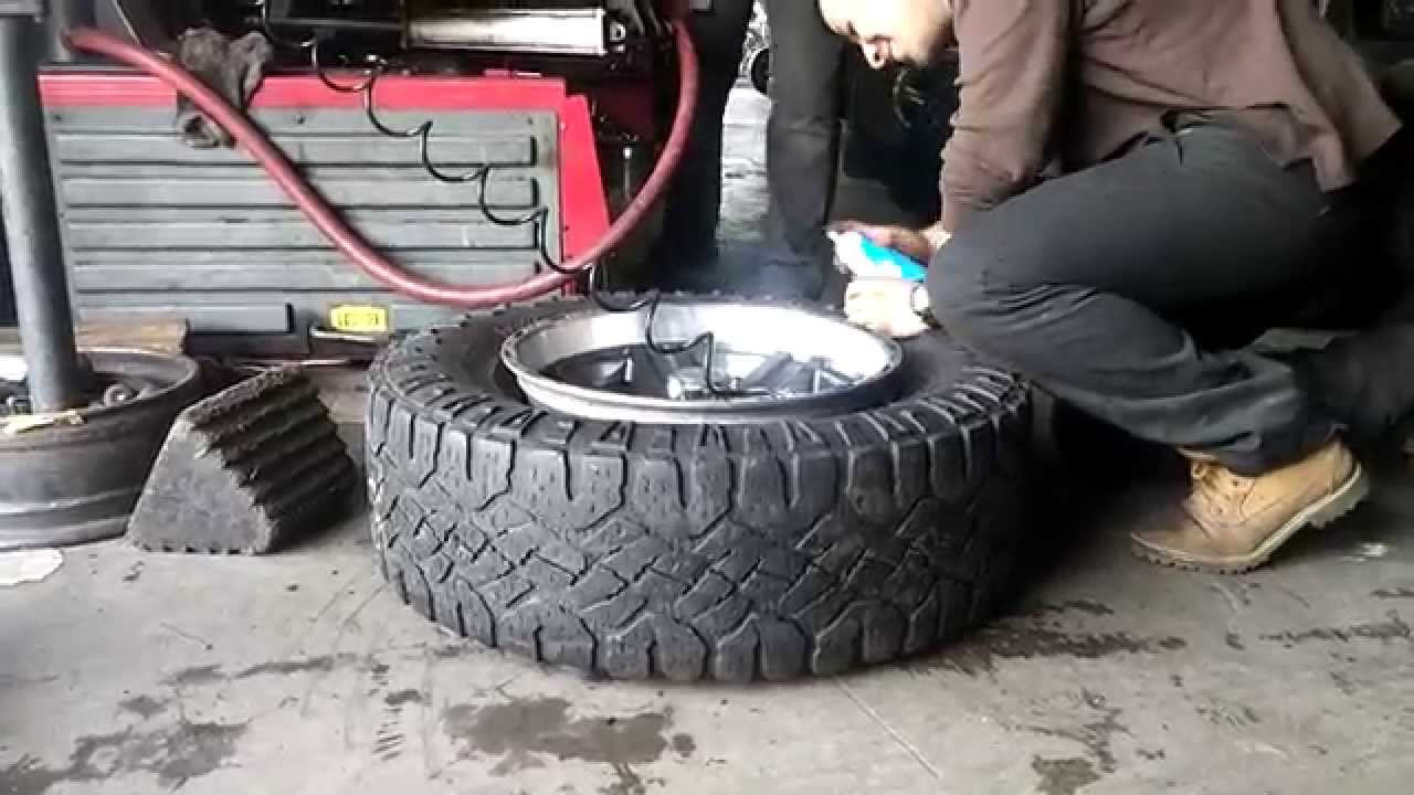 Tire stretch gone wrong part 2 - YouTube