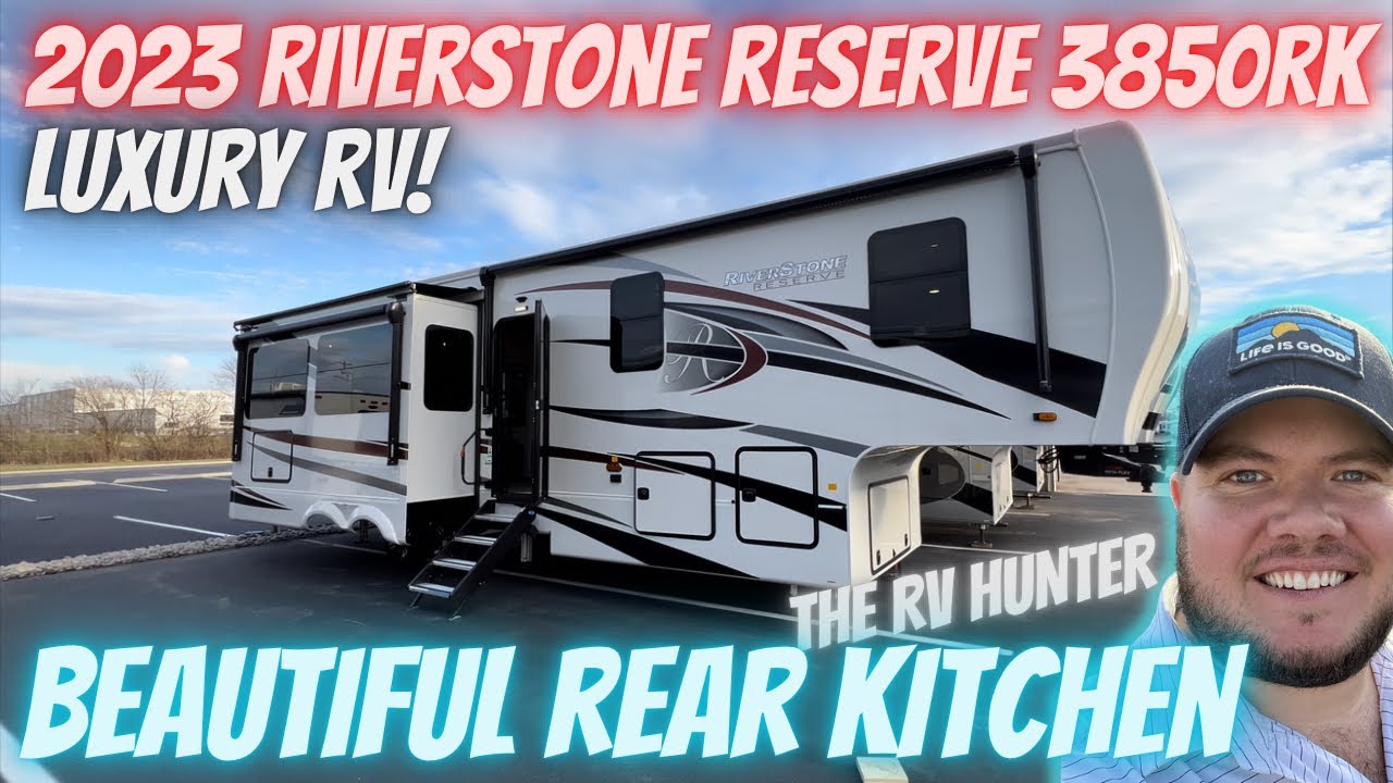 2023 Riverstone Reserve 3850RK | Beautiful Rear Kitchen 5th Wheel - YouTube