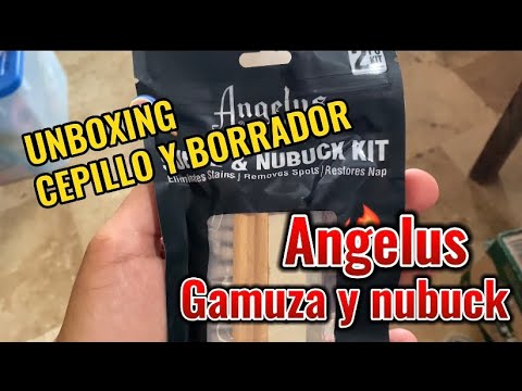 ANGELUS SUEDE (gamuza) & NUBUCK (cuero) KIT ... UNBOXING - YouTube