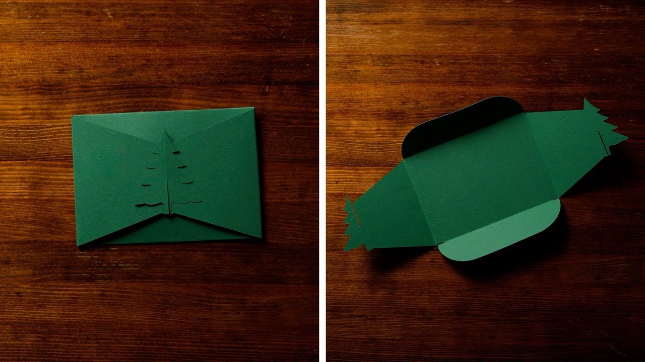 🎄 How to Make DIY Christmas Envelope with a Cute Tree | Easy ...