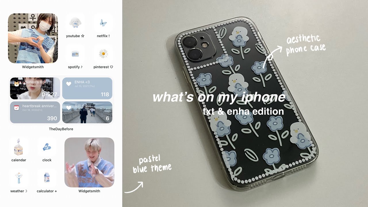 what’s on my iphone 11 (kpop edition) + ios 15 widgets 🌨🤍 - YouTube