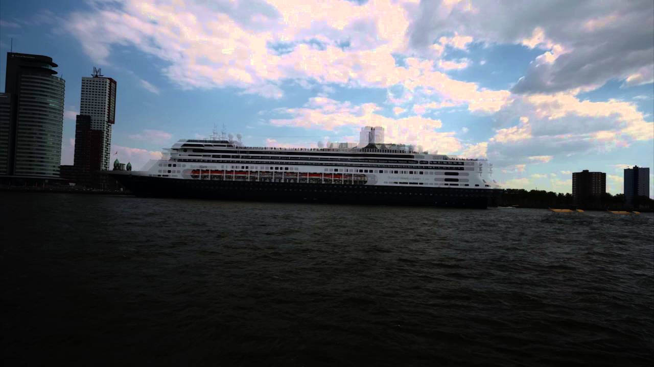 Departure of HAL's MS Rotterdam, from Rotterdam. - YouTube